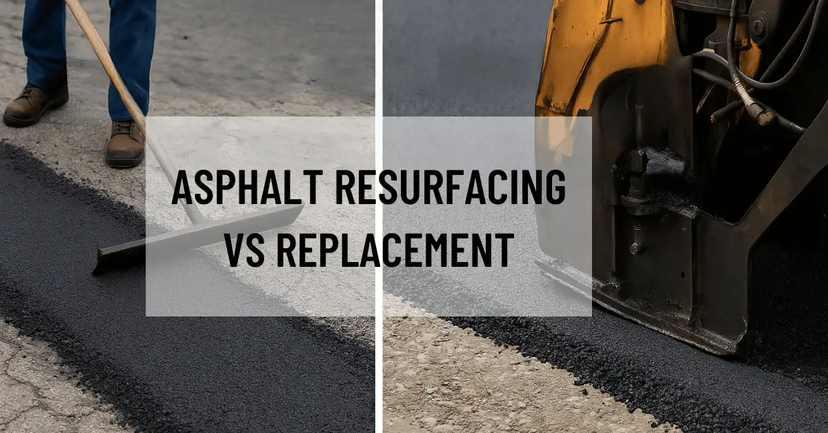 Asphalt Resurfacing vs Replacement Which is Best Choice
